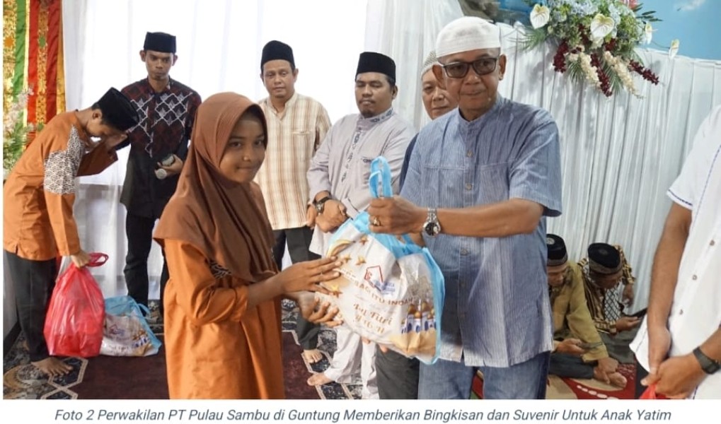 PT PT Pulau Sambu di Guntung dan YBDA Gelar Buka Puasa Bersama dan Beri Santunan Anak Yatim di ...