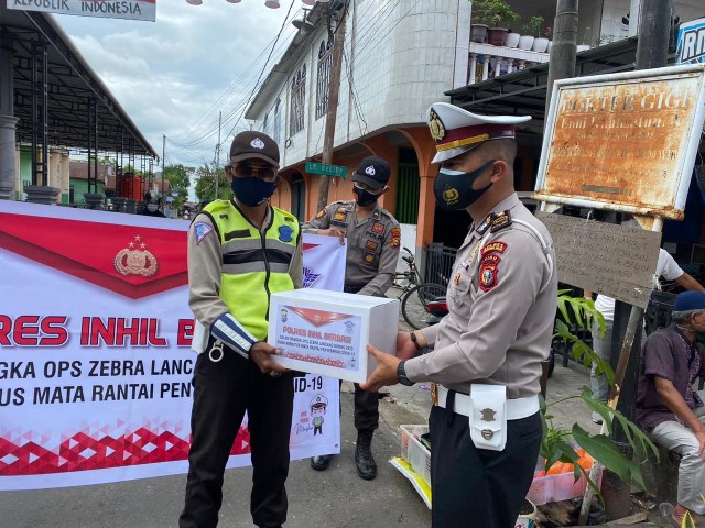 Operasi Zebra Lancang Kuning 2020, Sat Lantas Polres Inhil Edukasi Masyarakat