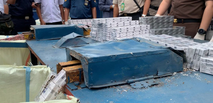 16 Ribu Batang Rokok Ilegal Dimusnahkan BC Tembilahan
