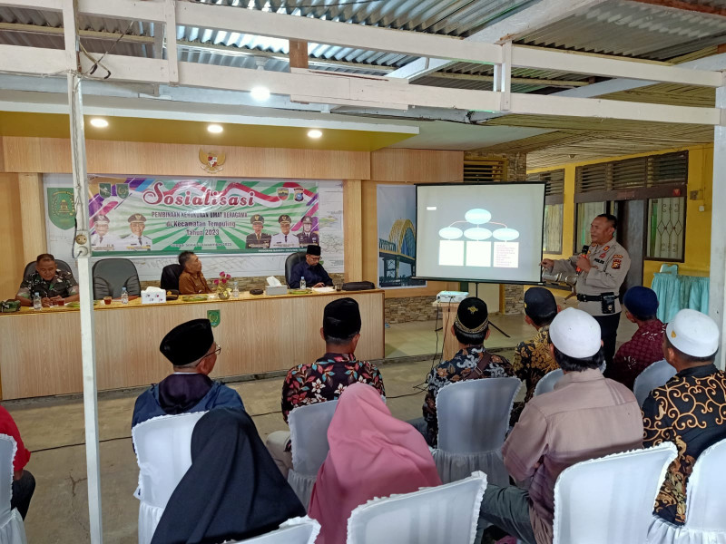Polsek Tempuling Sosialisasi Peningkatan Pembinaan Umat Beragama