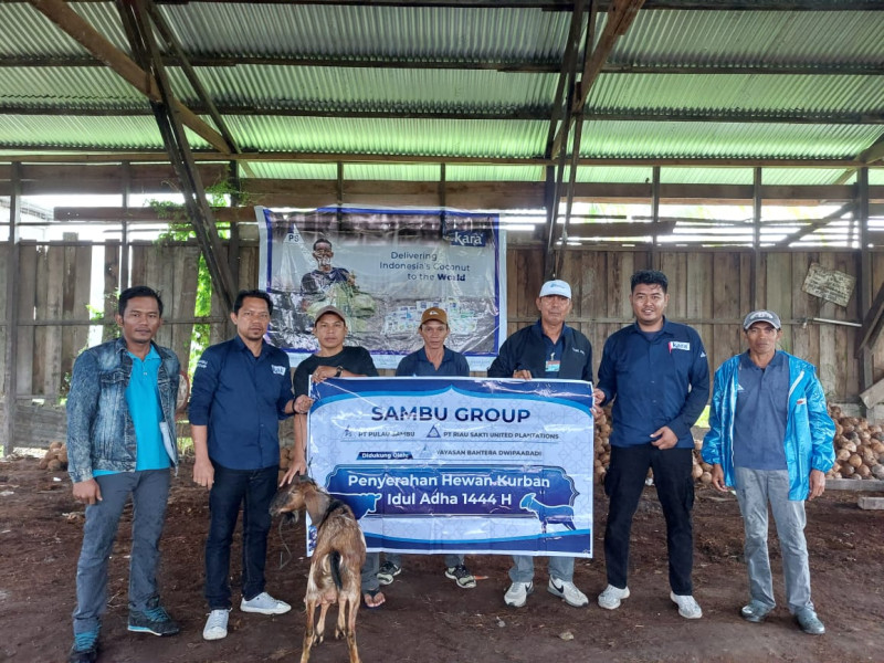Idul Adha 1444 H, Sambu Group Serahkan Hewan Kurban Untuk Masyarakat