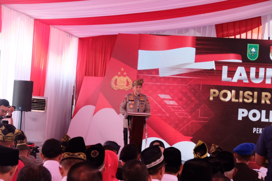 Guna Meningkatan Keamanan dan Pendekatan dengan Masyarakat, Polda Riau Launching Polisi RW ...