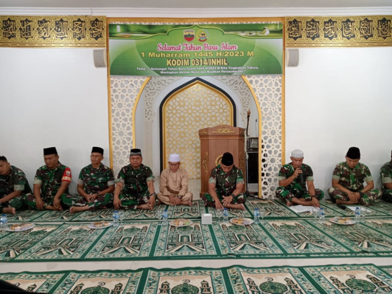 Kodim Inhil Gelar Doa Bersama Sambut Tahun Baru Islam