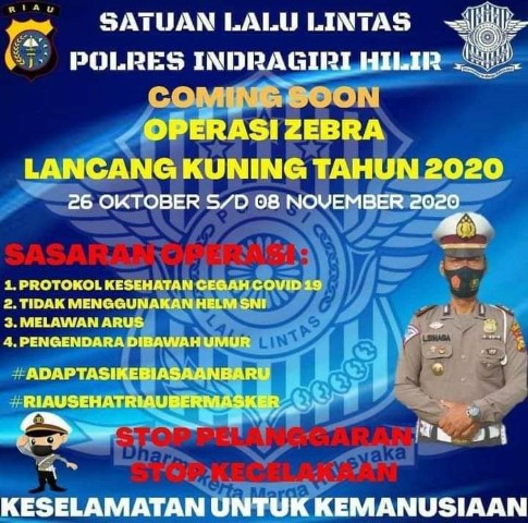 Operasi Zebra Polres Inhil Dimulai, Ini Incaran Polisi