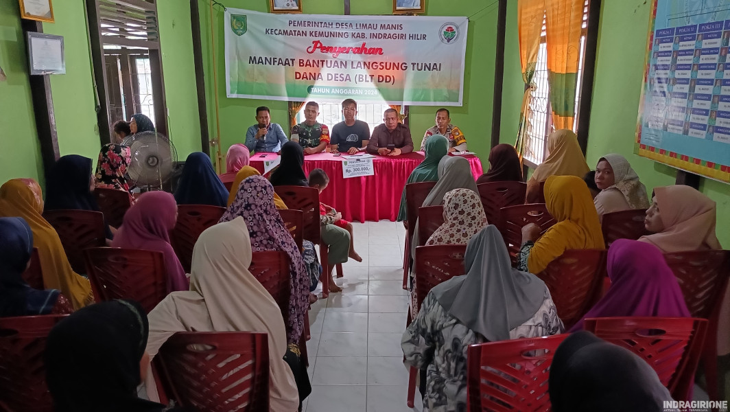 Pemdes Limau Manis Salurkan BLT DD Tahap 1 Tahun 2024