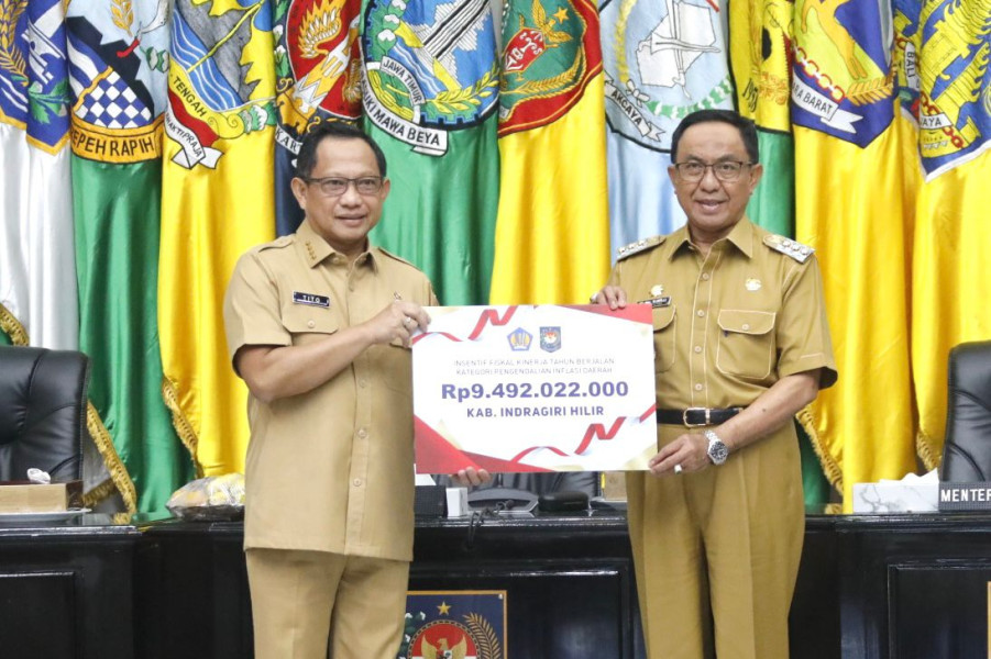 Pemkab Inhil Raih Penghargaan Insentif Fiskal Kinerja Tahun Berjalan