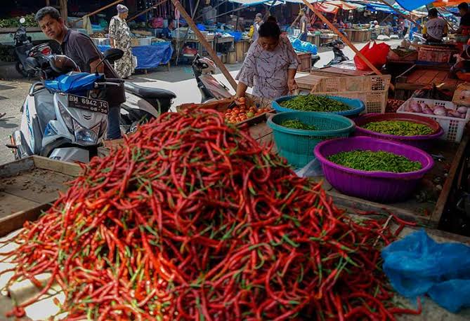 Harga Cabai Merah di Inhil Naik 15 Ribu, Daging Sapi Stabil Jelang Idul Adha
